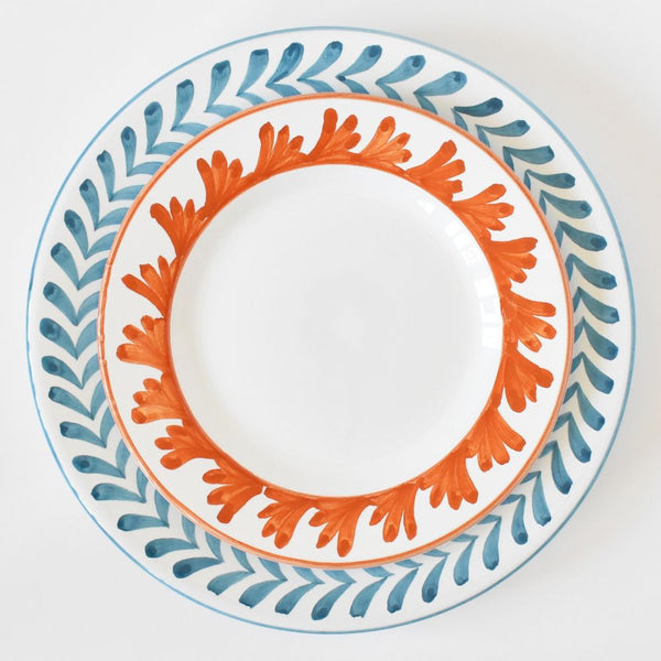 Semplice Piume Orange salad plate – Bellezza Home